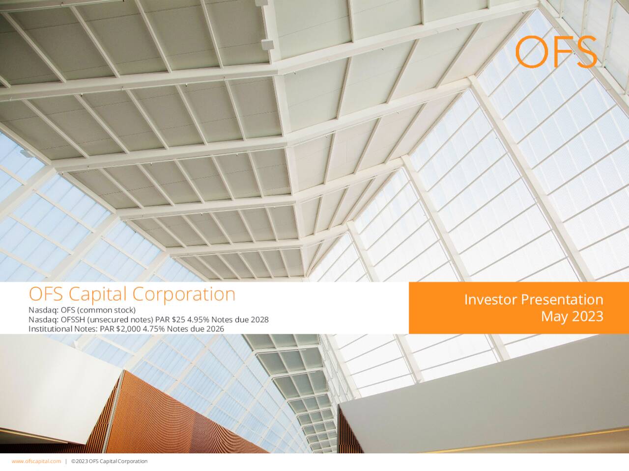 OFS Capital (OFS) Investor Presentation - Slideshow (NASDAQ:OFS) | Seeking Alpha