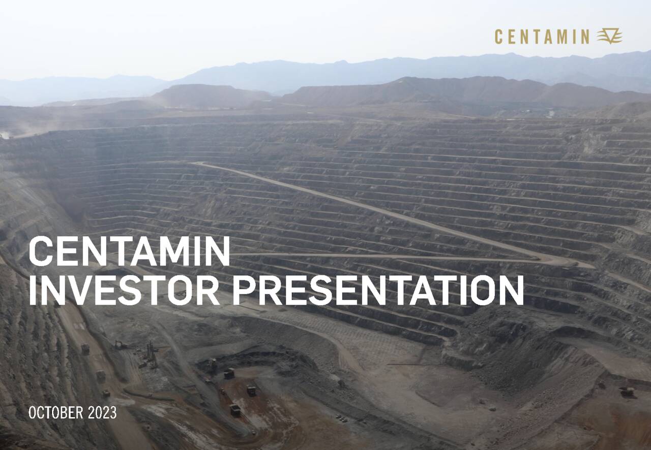 Centamin Plc 2023 Q3 Results Earnings Call Presentation Otcmkts