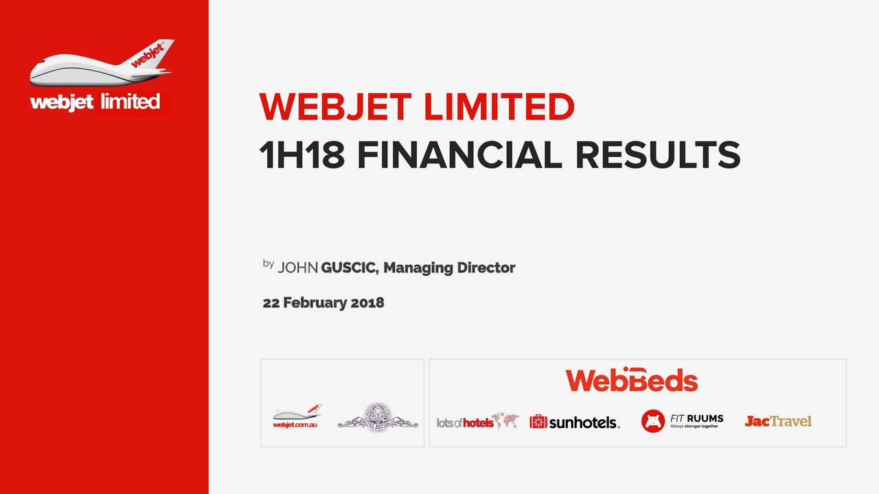 Webjet Ltd. 2018 Q2 - Results - Earnings Call Slides (OTCMKTS:WEBJF ...