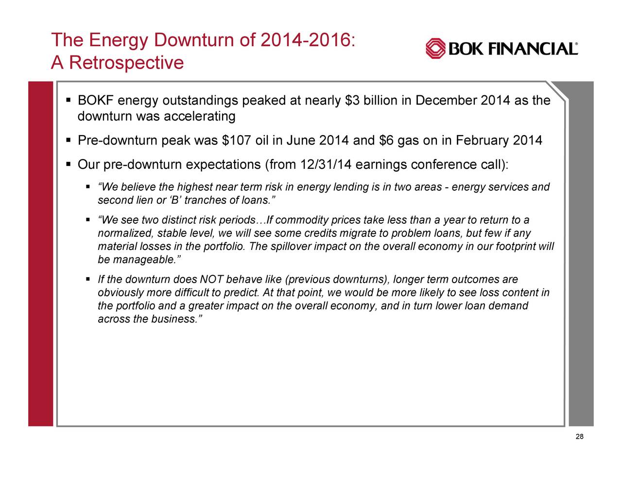 BOK Financial (BOKF) Investor Presentation - Slideshow (NASDAQ:BOKF ...
