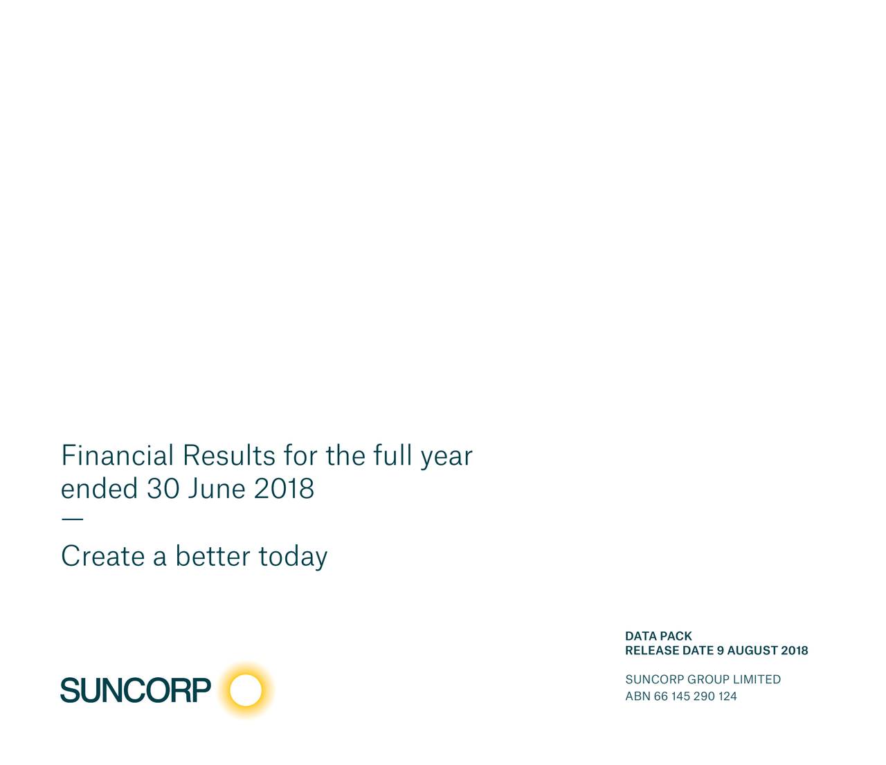 Suncorp Group Ltd ADR 2018 Q4 - Results - Earnings Call Slides (OTCMKTS ...