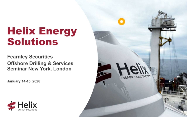 Helix Energy Solutions Group, Inc. (HLX) Presents at Fearnley ...