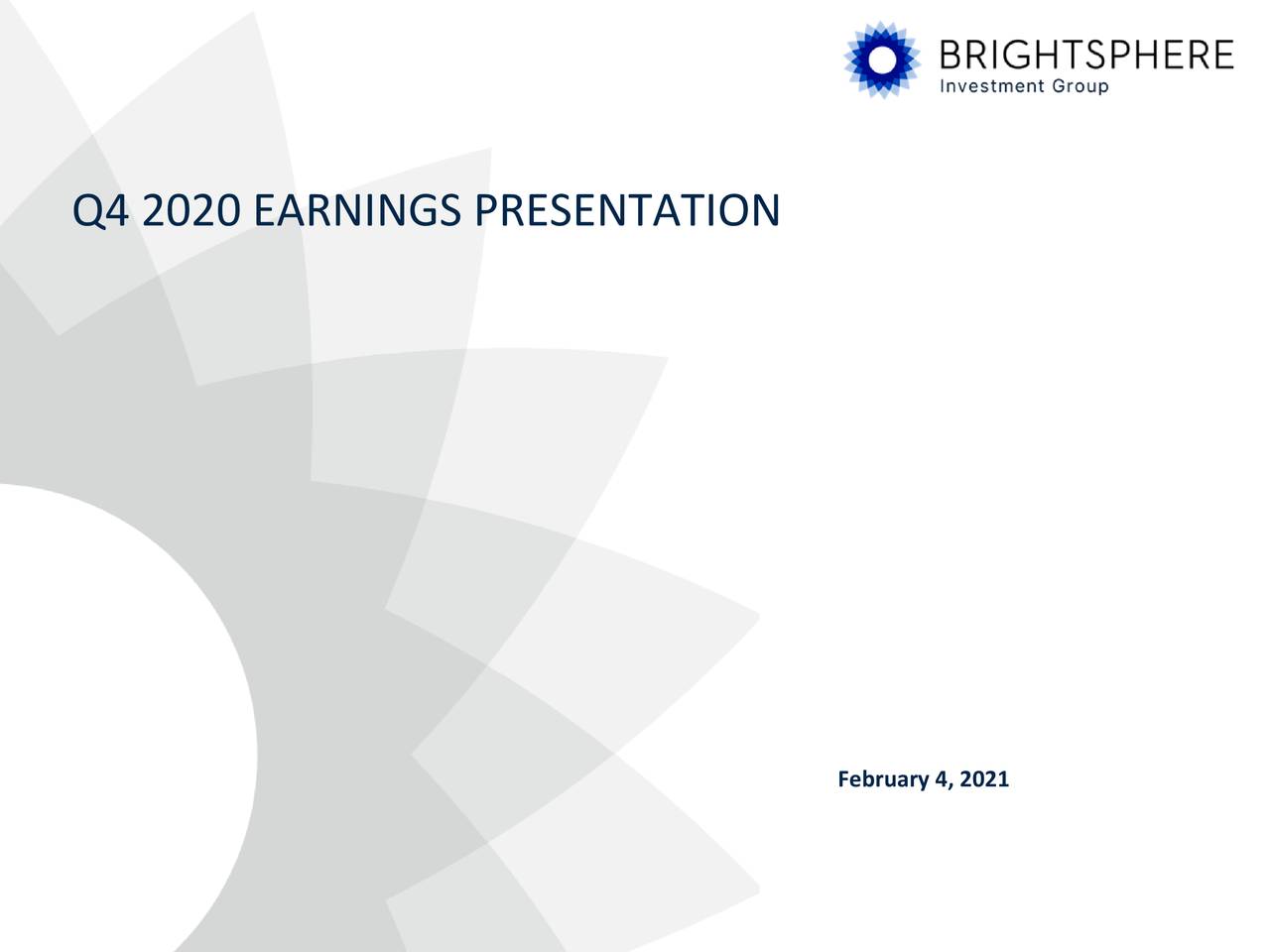BrightSphere Investment Group Inc. 2020 Q4 - Results - Earnings Call ...