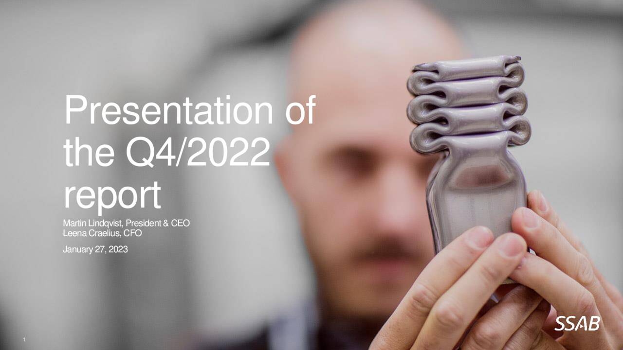 SSAB AB (publ) 2022 Q4 - Results - Earnings Call Presentation (OTCMKTS:SSAAF) | Seeking Alpha