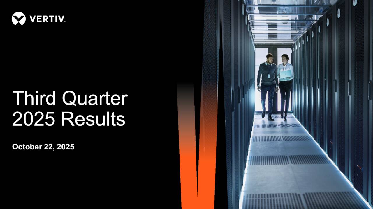 Vertiv Holdings Co 2025 Q3 - Results - Earnings Call Presentation (NYSE ...