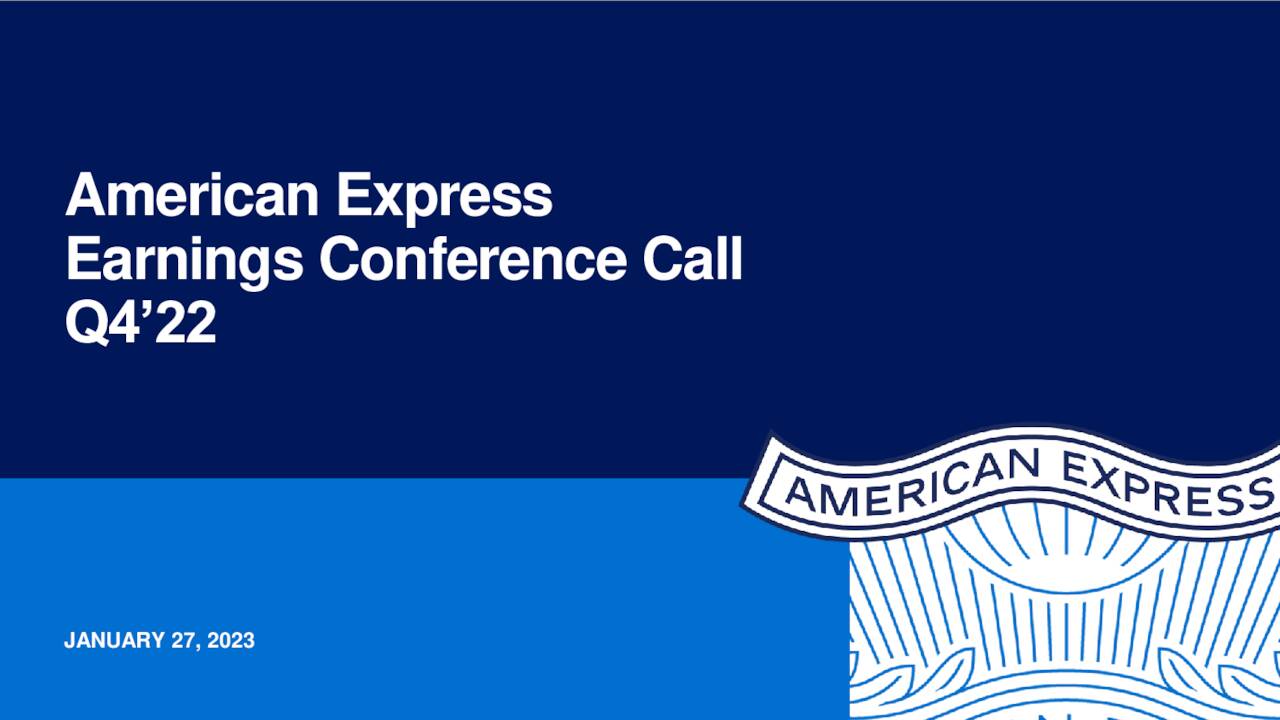 American Express Company 2022 Q4 - Results - Earnings Call Presentation ...