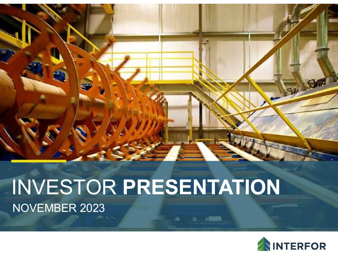 Interfor Corporation 2023 Q3 - Results - Earnings Call Presentation ...
