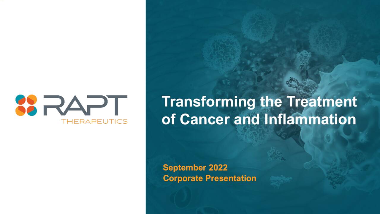 Rapt Therapeutics (RAPT) Investor Presentation - Slideshow (NASDAQ:RAPT ...