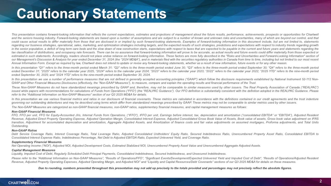 Chartwell Retirement Residences 2025 Q3 - Results - Earnings Call ...