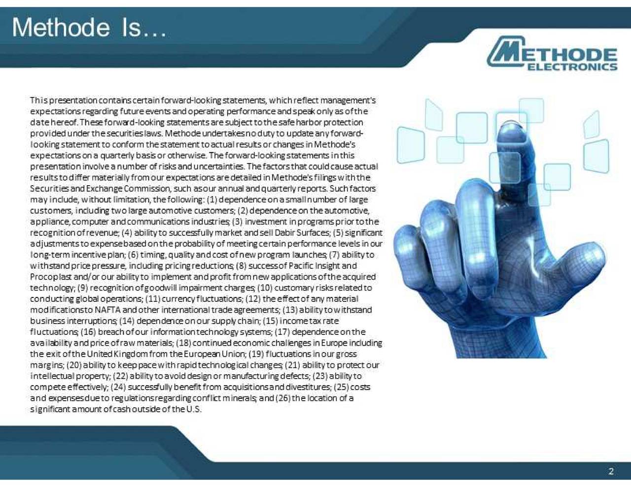 Methode Electronics (MEI) Presents At 19th Annual B. Riley FBR Investor ...