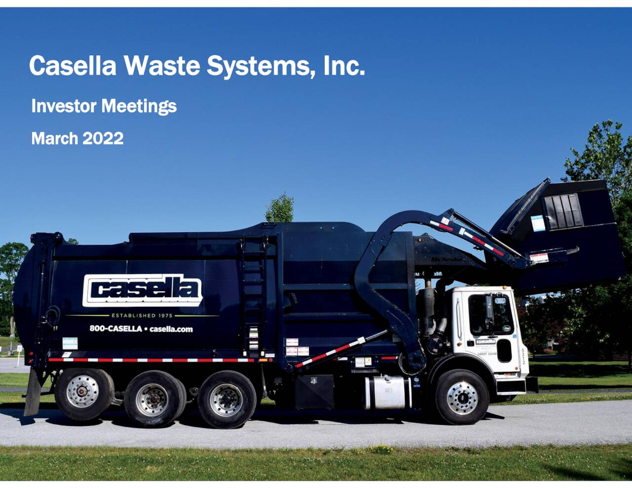 Casella Waste Systems (CWST) Presents 8th Annual Waste & Environmental ...
