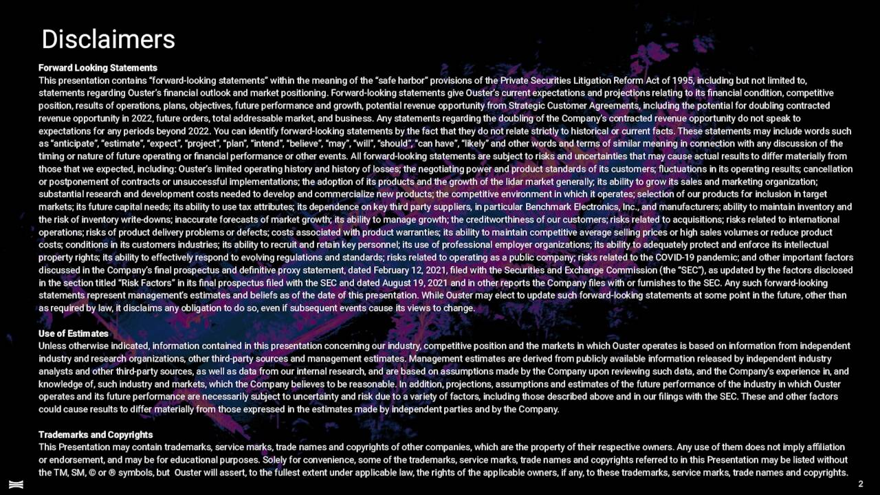 Ouster, Inc. 2021 Q4 - Results - Earnings Call Presentation (NASDAQ ...