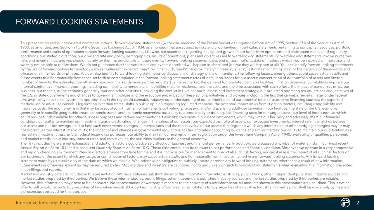 Innovative Industrial Properties (IIPR) Investor Presentation ...