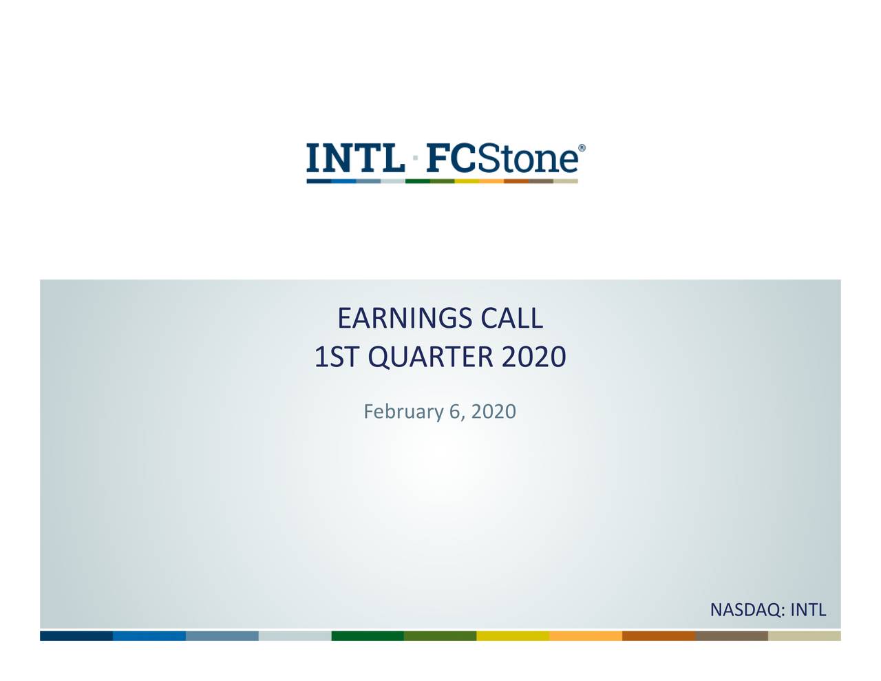 INTL FCStone Inc. 2020 Q1 - Results - Earnings Call Presentation ...