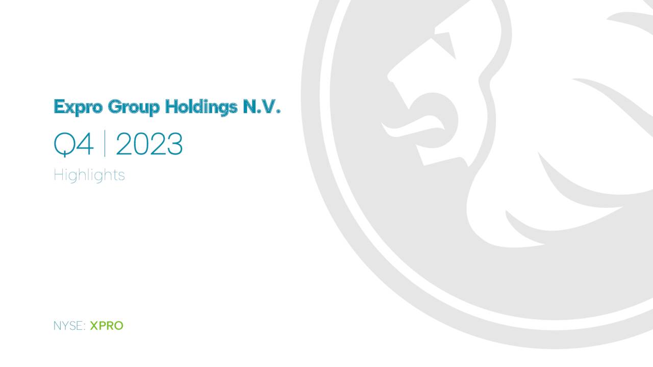 Expro Group Holdings N.V. 2023 Q4 - Results - Earnings Call Presentation (NYSE:XPRO) | Seeking Alpha