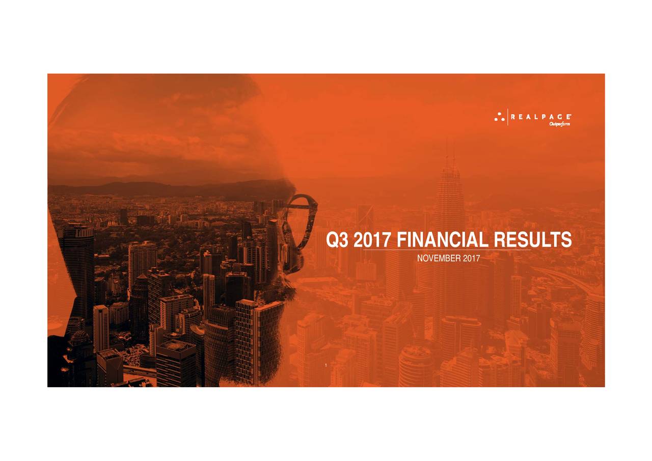 RealPage 2017 Q3 - Results - Earnings Call Slides (NASDAQ:RP) | Seeking Alpha