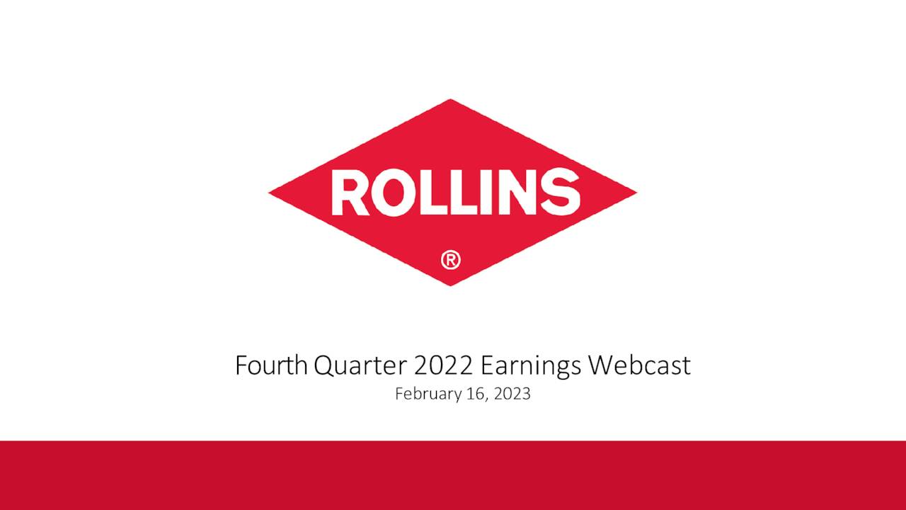 Rollins, Inc. 2022 Q4 - Results - Earnings Call Presentation (NYSE:ROL ...