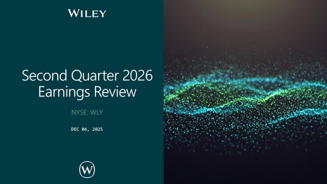 John Wiley & Sons, Inc. 2026 Q2 - Results - Earnings Call Presentation ...