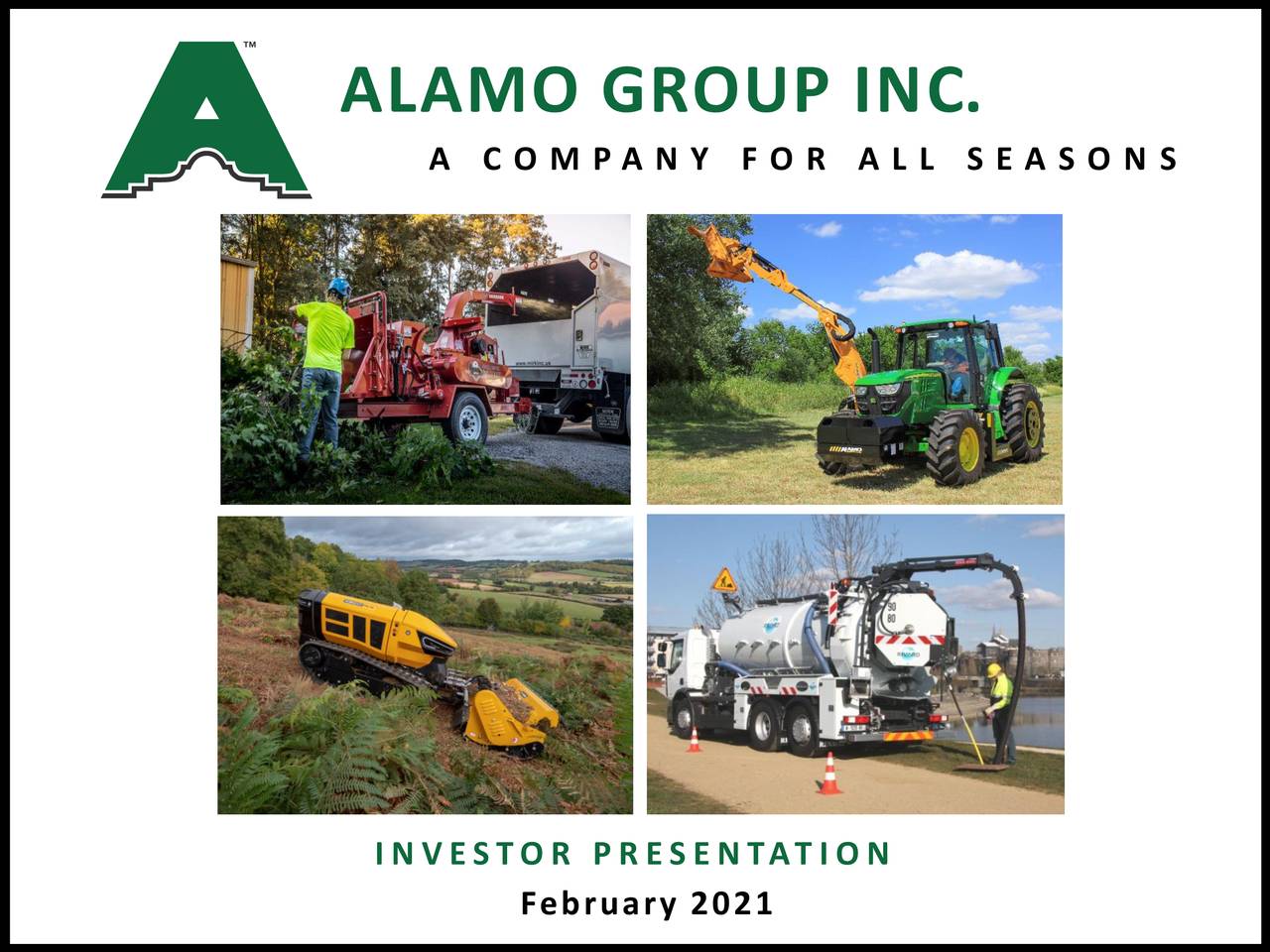 Alamo Group Inc. 2021 Q1 - Results - Earnings Call Presentation (NYSE ...