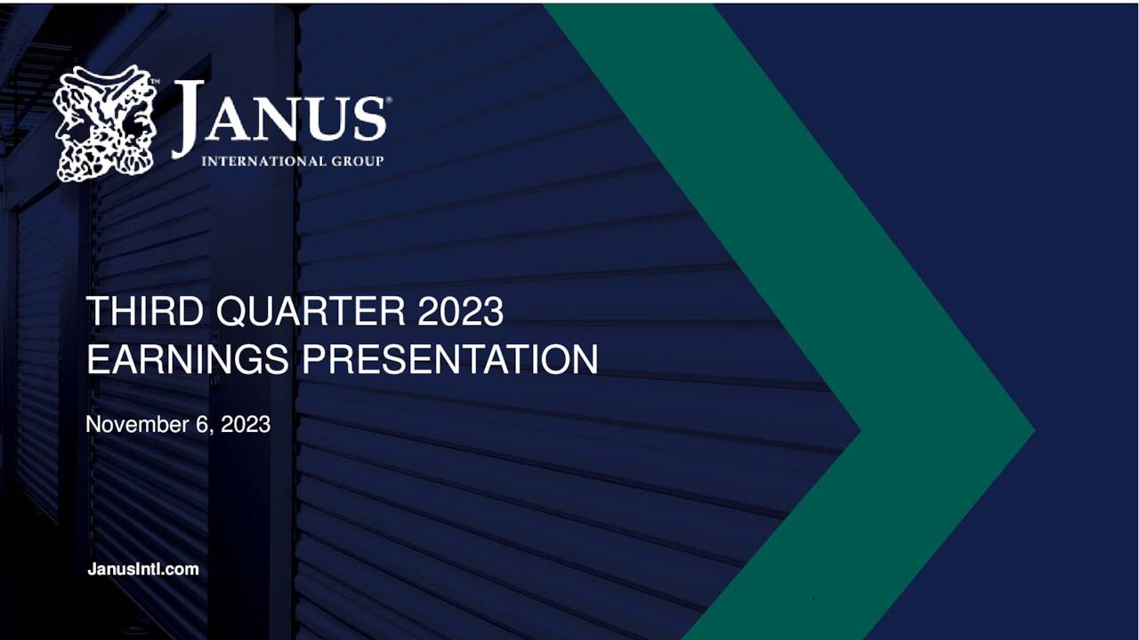 Janus International Group, Inc. 2023 Q3 - Results - Earnings Call ...