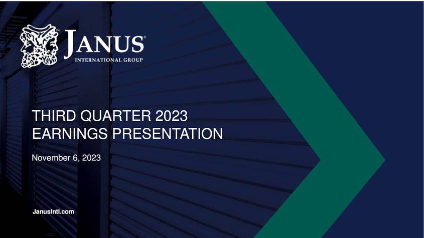 Janus International Group, Inc. 2023 Q3 - Results - Earnings Call ...