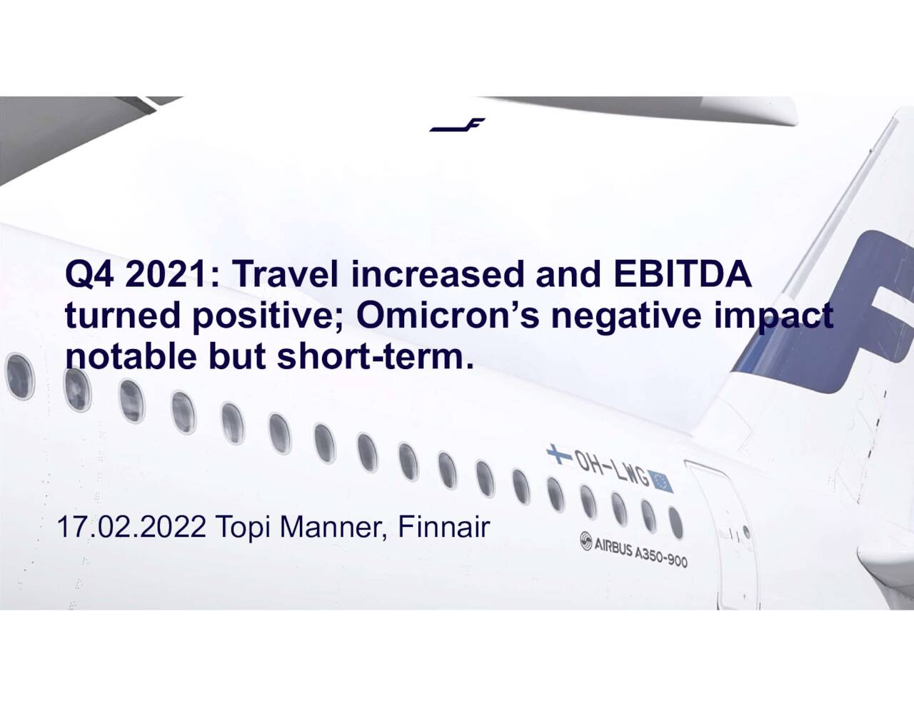 Finnair Oyj 2021 Q4 - Results - Earnings Call Presentation (OTCMKTS ...
