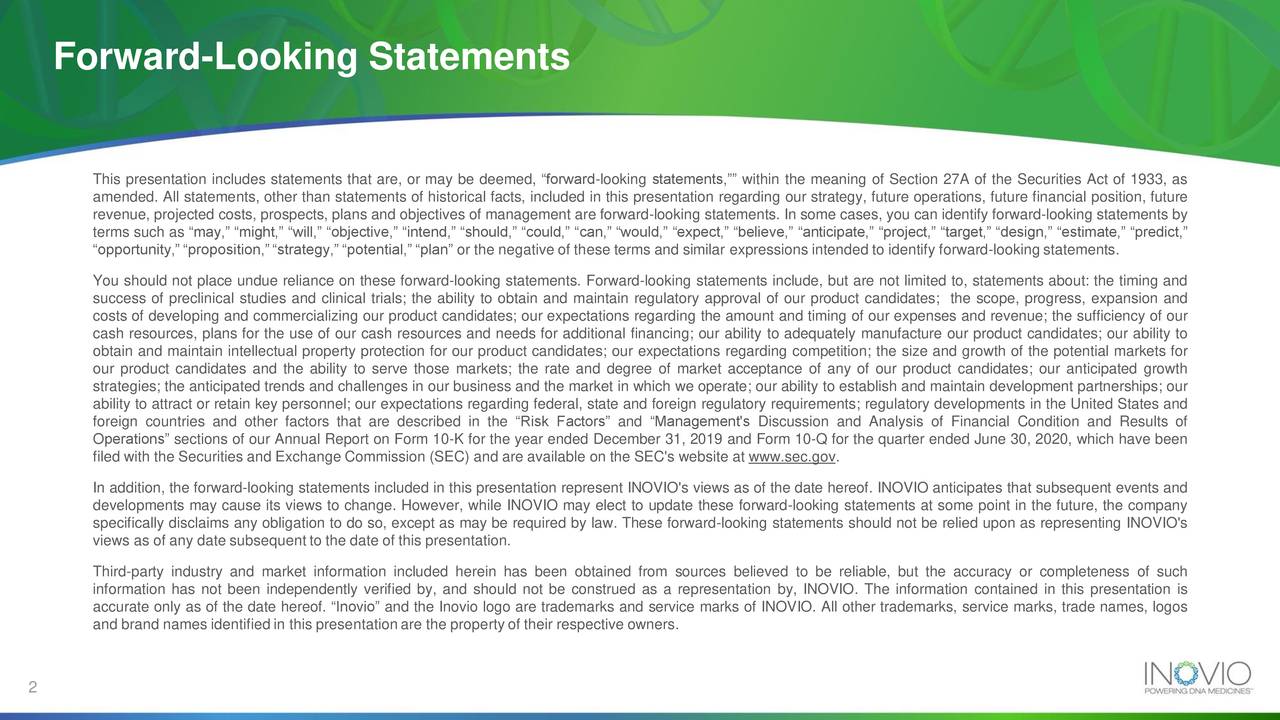 Inovio Pharmaceuticals (INO) Investor Presentation - Slideshow (NASDAQ:INO) | Seeking Alpha