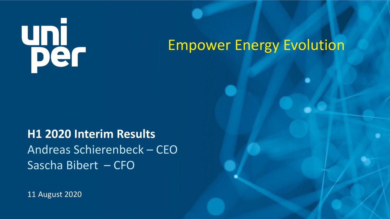 Uniper SE 2020 Q2 - Results - Earnings Call Presentation (OTCMKTS:UNPRF ...