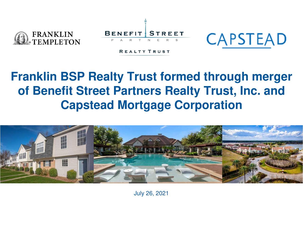 Capstead Mortgage and BSPRT Investor Presentation (NYSE:FBRT) | Seeking ...