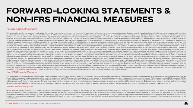 MDA Space Ltd. (MDA:CA) MDA Space Ltd. - M&A Call - Slideshow (TSX:MDA ...