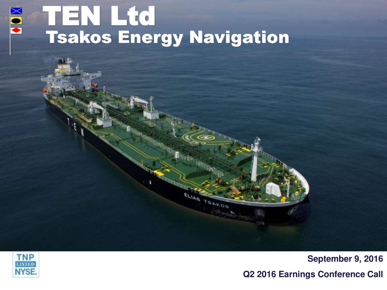 Tsakos Energy Navigation Limited 2016 Q2 - Results - Earnings Call ...