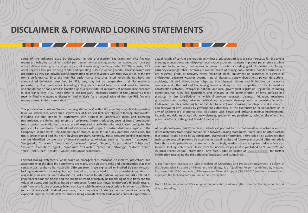 Endeavour Mining plc 2022 Q1 - Results - Earnings Call Presentation (OTCMKTS:EDVMF) | Seeking Alpha