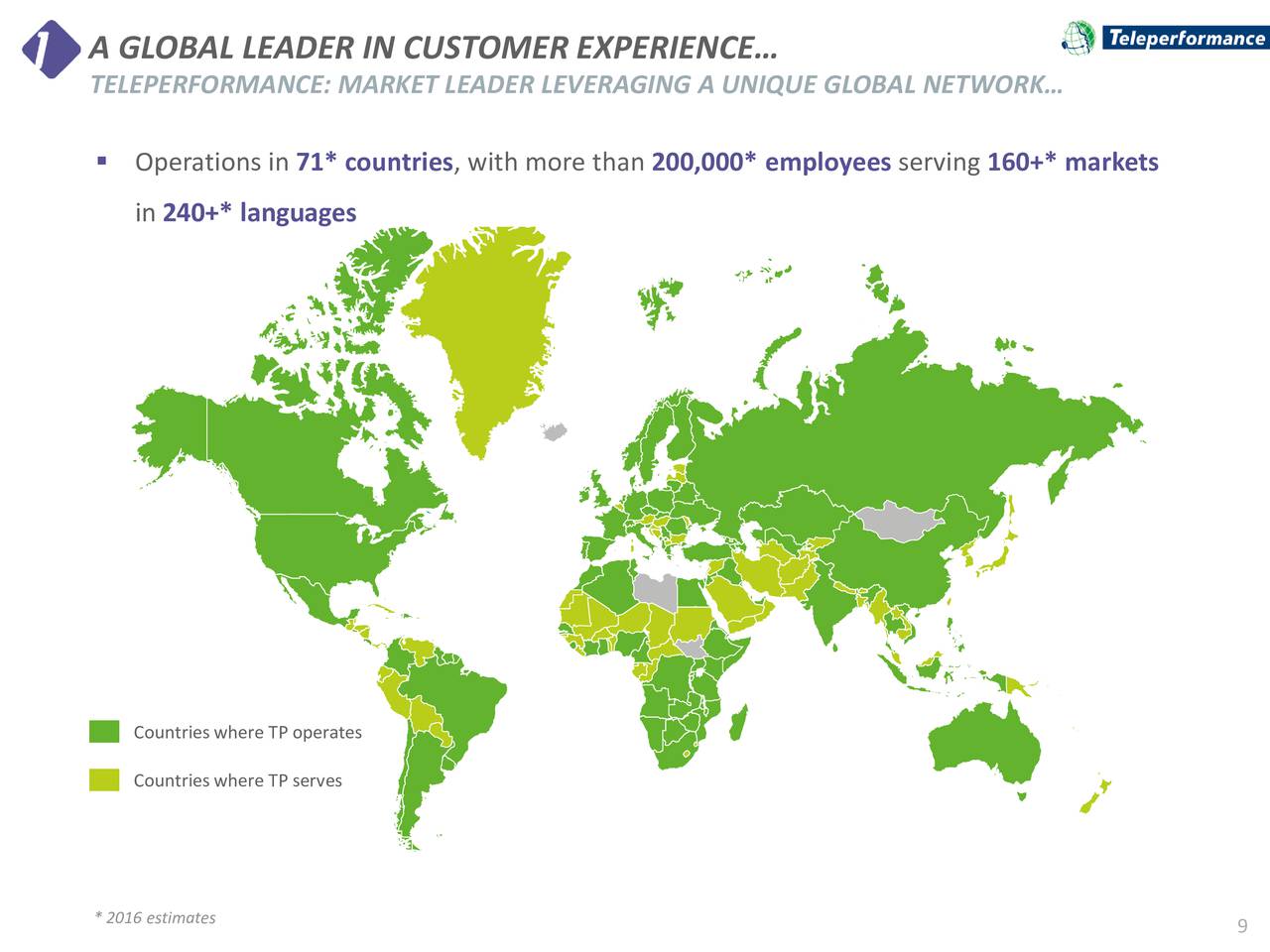 Teleperformance ADR (TLPFY) Investor Presentation - Slideshow (OTCMKTS ...