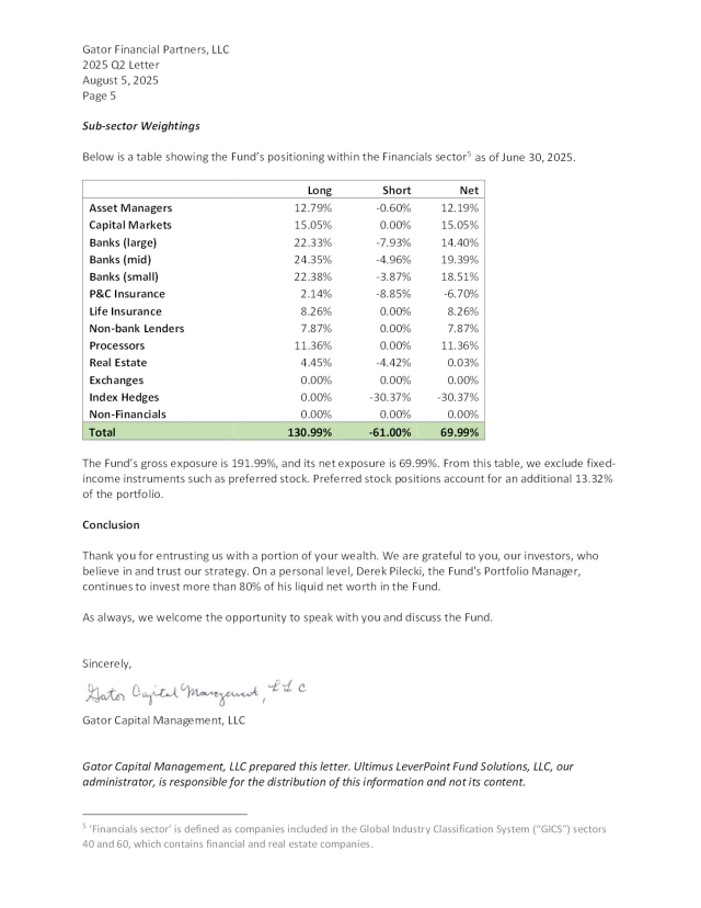 Gator Capital Management Q2 2025 Investor Letter | Seeking Alpha