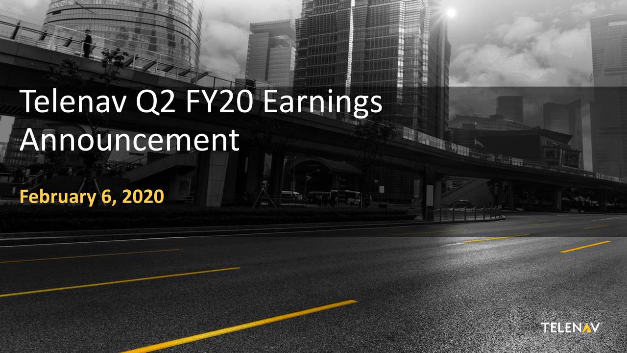 Telenav, Inc. 2020 Q2 - Results - Earnings Call Presentation (NASDAQ ...