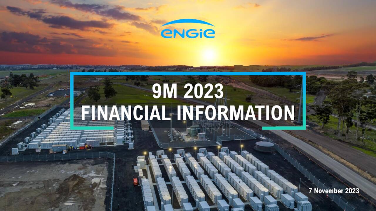 Engie SA 2023 Q3 - Results - Earnings Call Presentation (OTCMKTS:ENGIY) | Seeking Alpha
