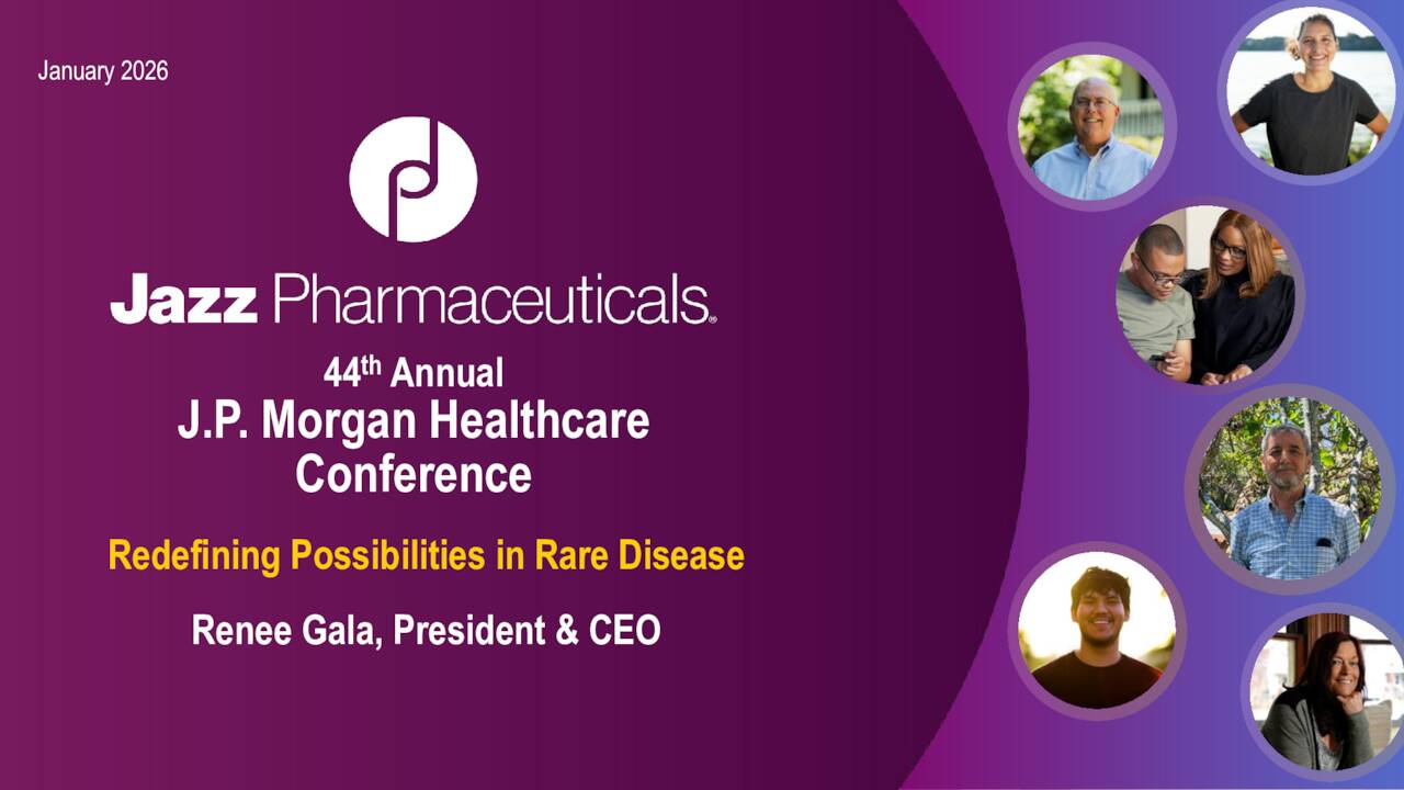 44th Annual J.P. Morgan Healthcare Conference (NASDAQ:JAZZ) 2026-01-13 ...