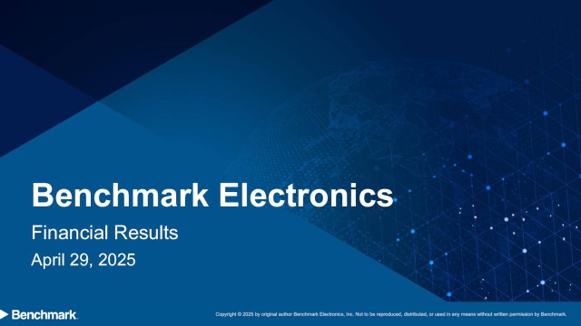 Benchmark Electronics, Inc. 2025 Q1 - Results - Earnings Call ...