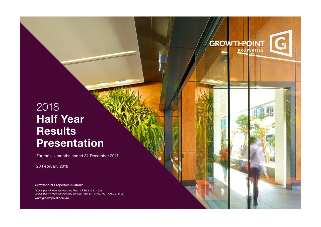 Growthpoint Properties Ltd 2018 Q2 - Results - Earnings Call Slides ...