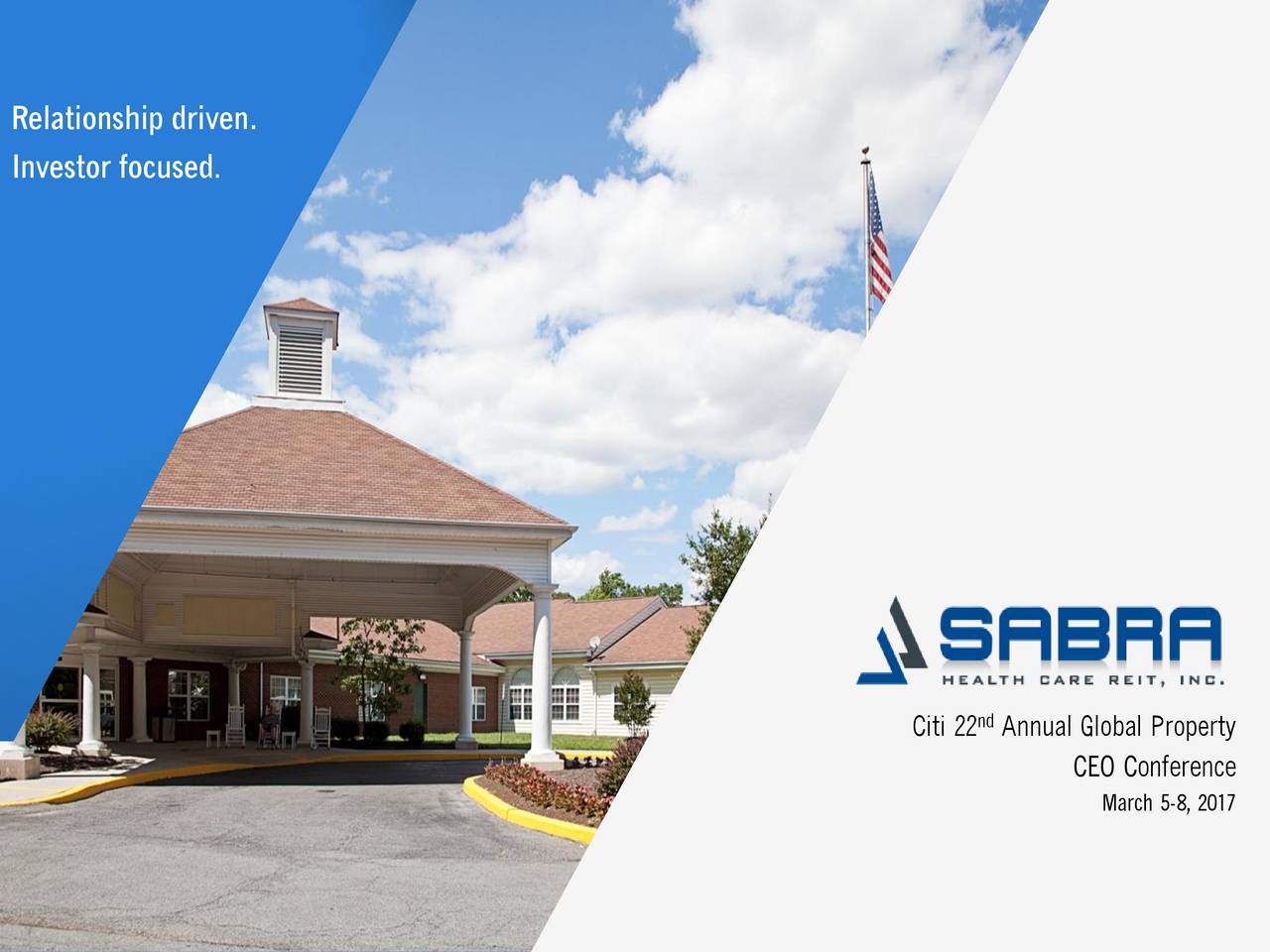 Sabra Healthcare REIT (SBRA) Presents At Citi Global Property CEO ...