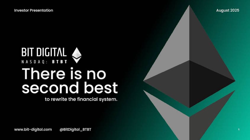 Bit Digital, Inc. 2025 Q2 - Results - Earnings Call Presentation (NASDAQ:BTBT) | Seeking Alpha