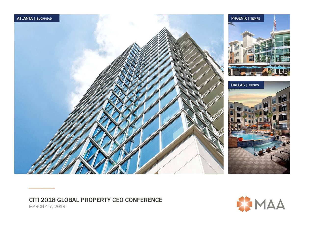 Mid America Apartment Communities (MAA) Presents At The 2018 Citi ...