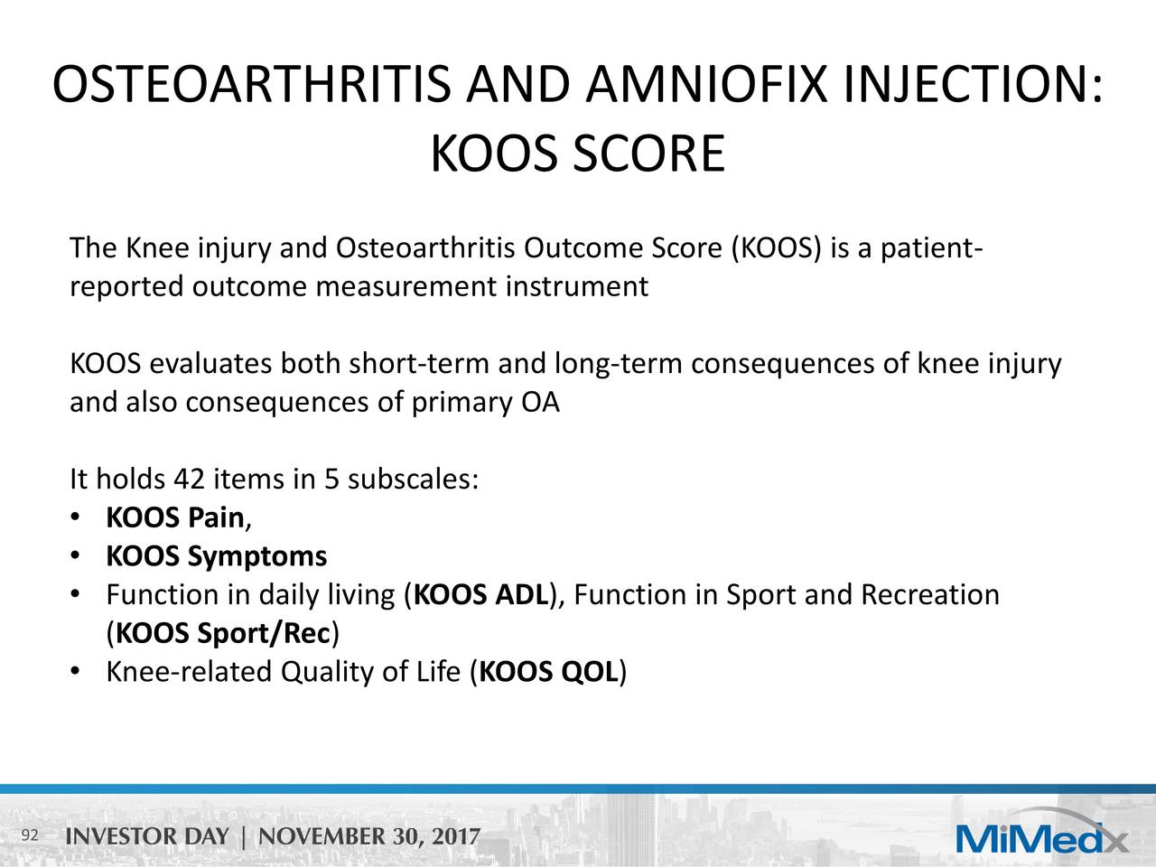 MiMedx Group (MDXG) Investor Presentation - Slideshow (NASDAQ:MDXG ... MiMedx Group (MDXG) Investor Presentation - Slideshow (NASDAQ:MDXG ...