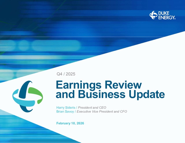 Duke Energy Corporation 2025 Q4 - Results - Earnings Call Presentation ...