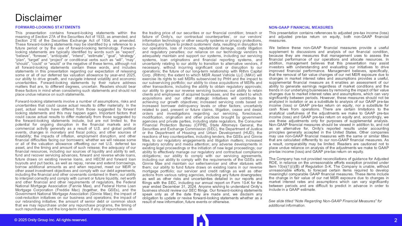 Onity Group Inc. 2025 Q2 - Results - Earnings Call Presentation (NYSE ...