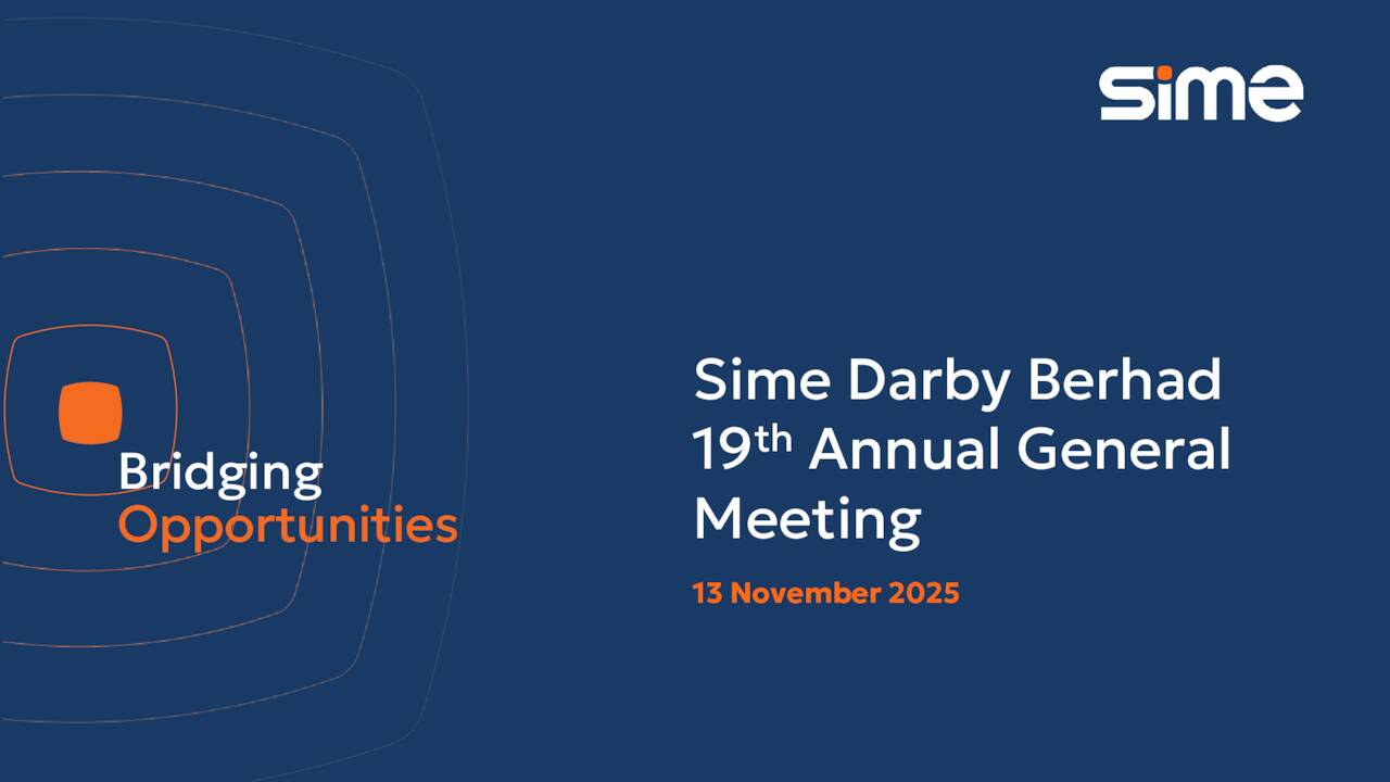 Sime Darby Berhad (SMEBF) Shareholder/Analyst Call - Slideshow (OTCMKTS ...