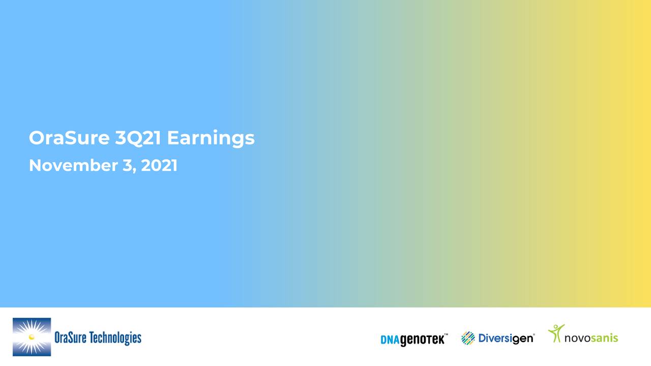 OraSure Technologies, Inc. 2021 Q3 - Results - Earnings Call ...