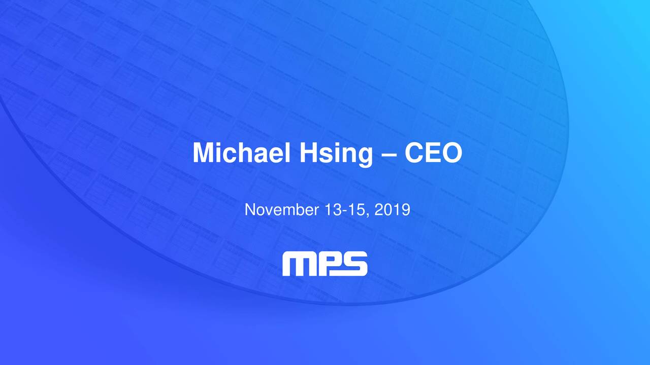 Monolithic Power Systems (MPWR) Investor Presentation - Slideshow ...