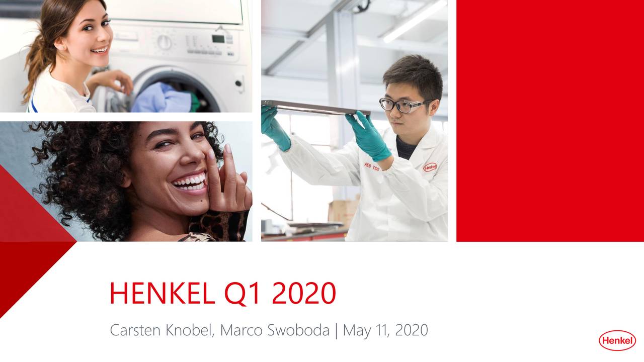 Henkel AG & Co. KGaA 2020 Q1 - Results - Earnings Call Presentation (OTCMKTS:HENKY) | Seeking Alpha