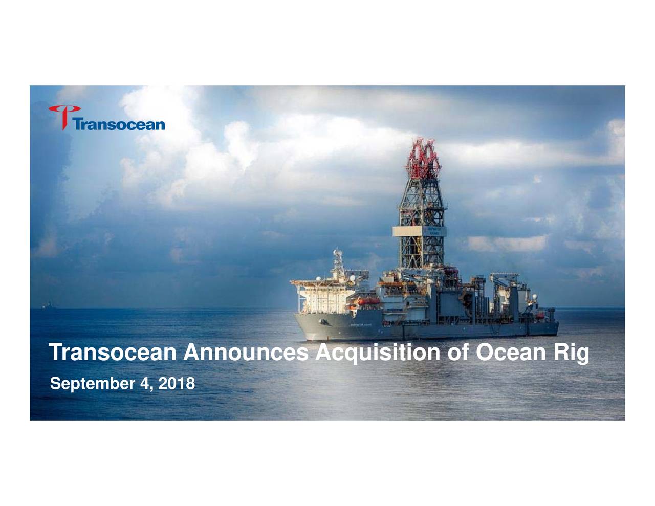 Transocean (RIG) Acquires Ocean Rig For $2.7B - Slideshow (NYSE:RIG ...